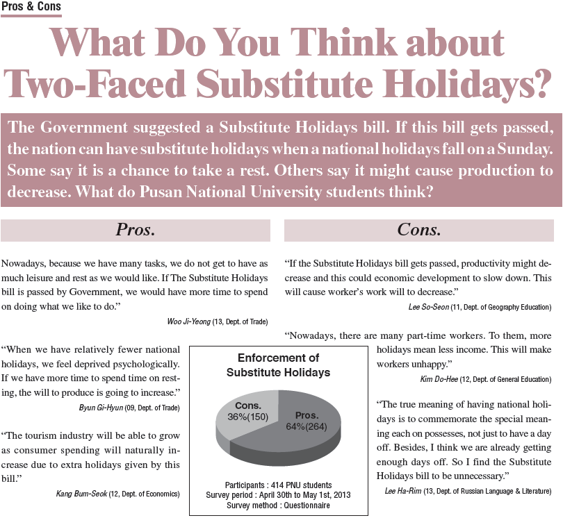 What Do You Think about Two-Faced Substitute Holidays?